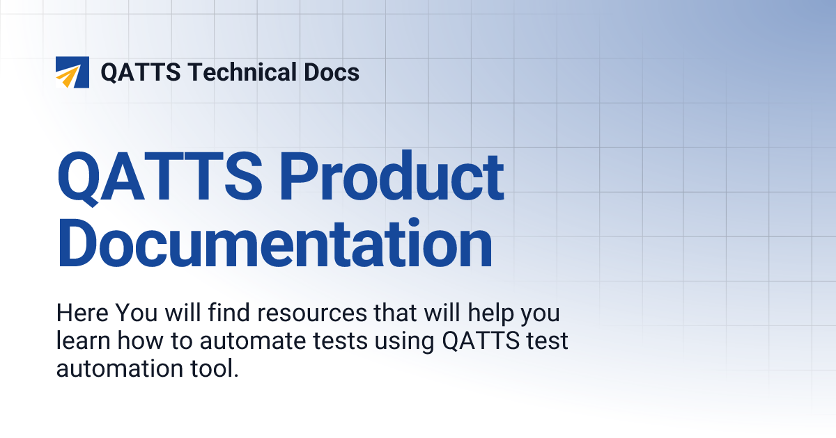 QATTS Product Documentation | QATTS Technical Docs